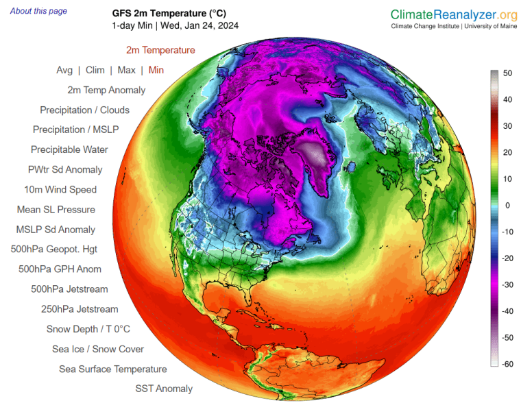 Hundreds of Daily Cold Temperature Records Set Across North America ...